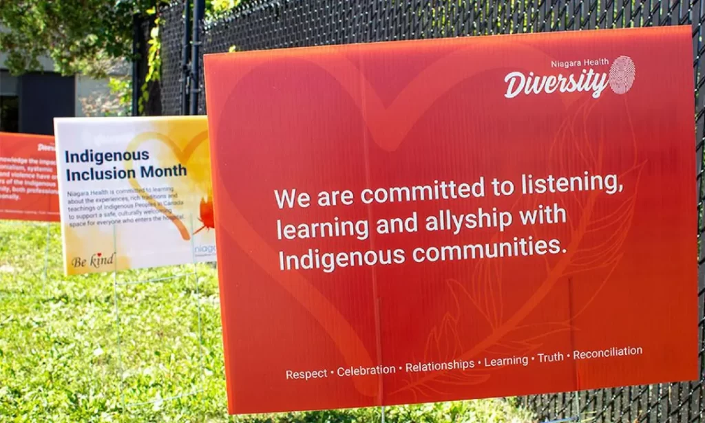 Niagara Health: Signs part of commitment to Indigenous community ...