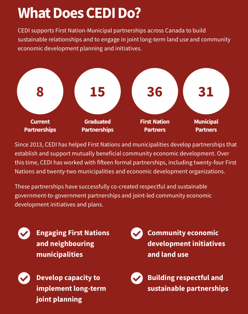 First Nations-Municipal Community Economic Development Initiative (CEDI ...